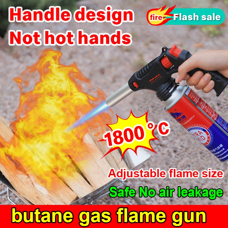 【1 second ignition without air leakage】gas torch gun butane gas flame ...
