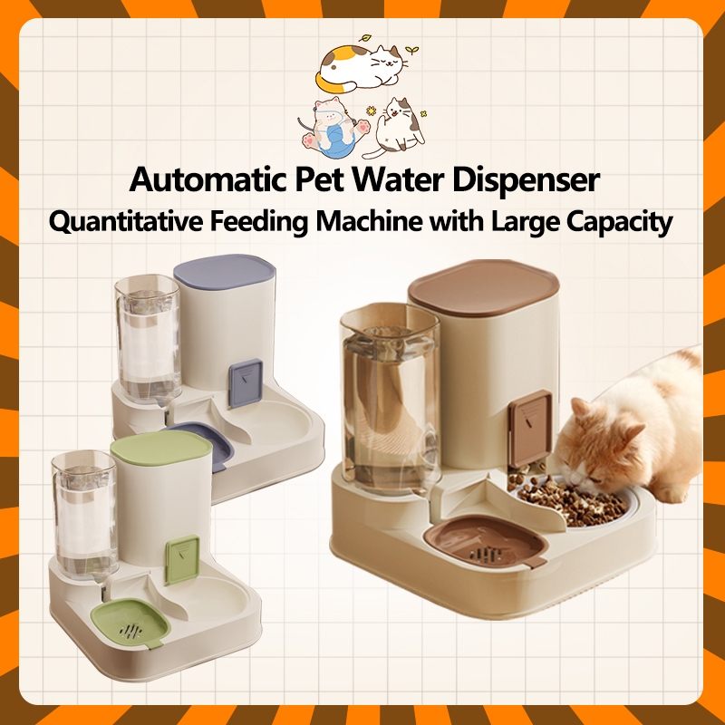 Automatic Feeding And Water Feeding Machine Large Capacity Pet Drinking ...