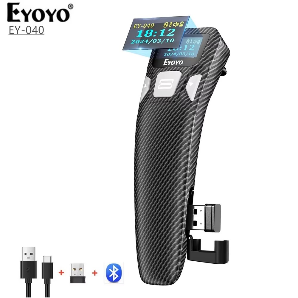 [🔥fast scanning🔥]Eyoyo New EY-040 Portable Mini 2D Bluetooth Barcode ...