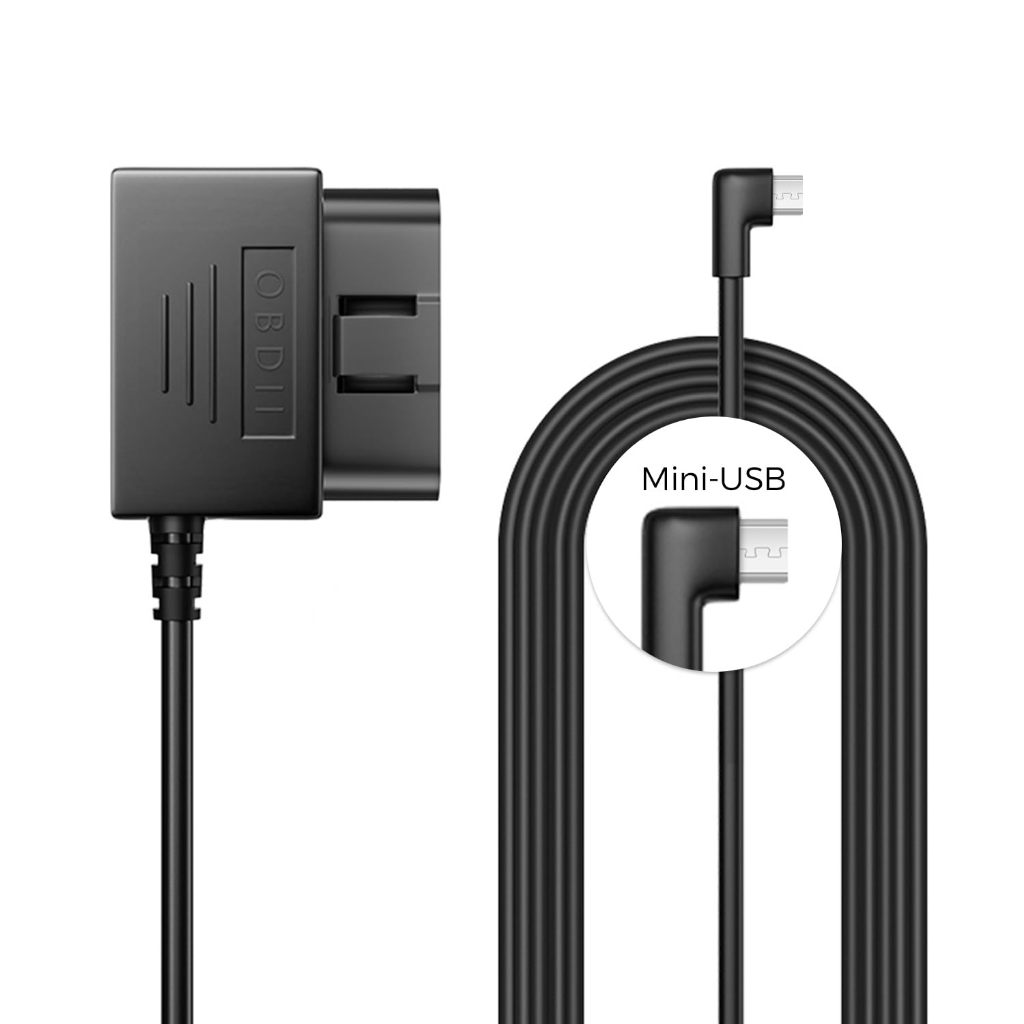 Mini USB Port OBD Hardwire Kit for Dashcam Support Parking Mode 24 hrs ...