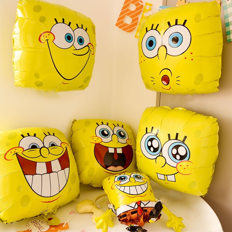 SpongeBob Balloon Square Cartoon Balloon Children's toys Party ...
