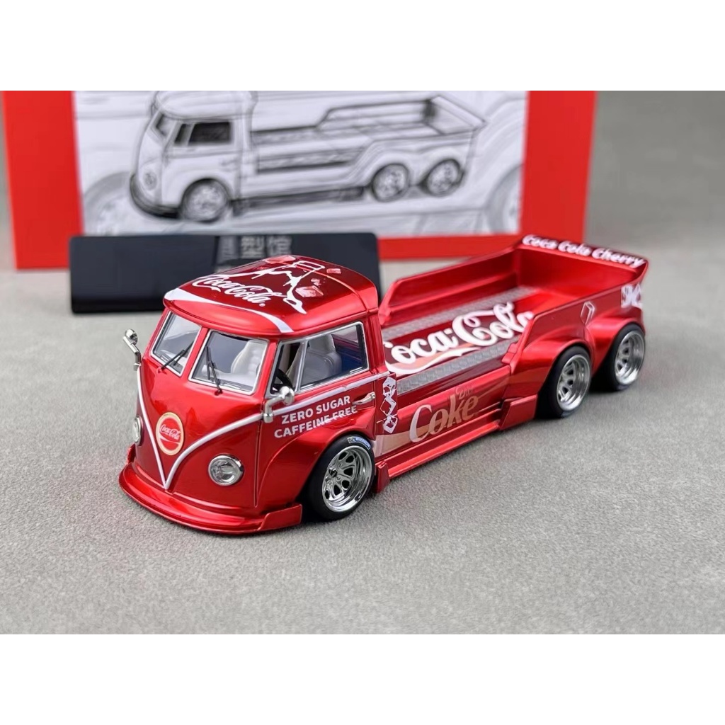 Liberty64 1:64 Model Car VW T1 Tow Alloy Die-Cast Vehicle Cola Coating ...