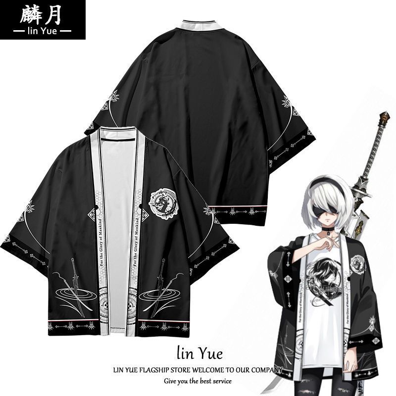 Summer Cardigan Game NieR:Automata Cosplay Costumes Samurai Kimono ...