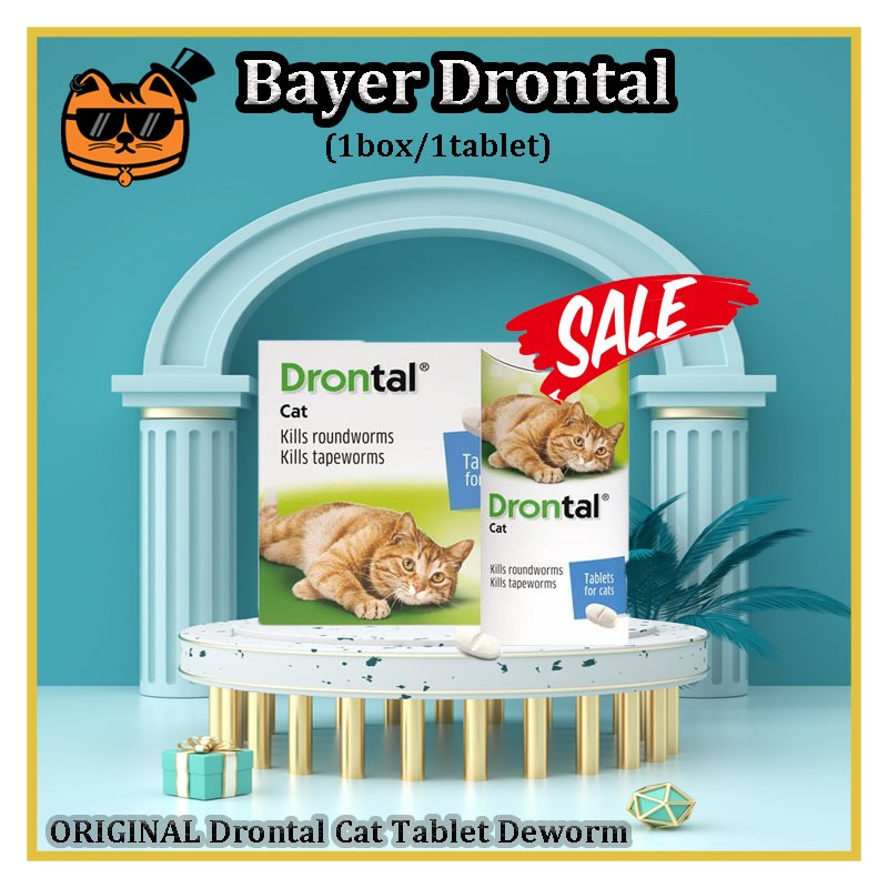 Drontal Plus 1pc Effectivity Deworming Tablet Cat Dewormer Tapeworms ...
