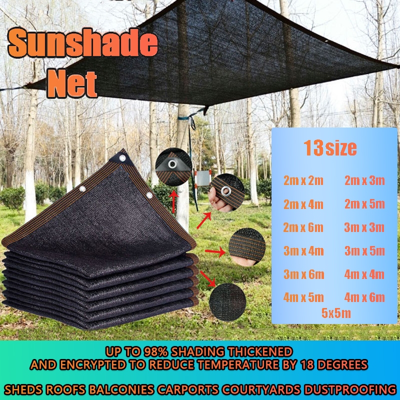 Sun Shade Net Awnings Anti UV 92% Sunscreen Jaring Garden Net Outdoor ...