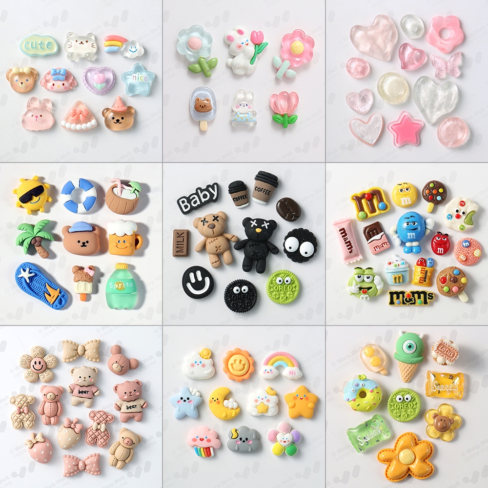 Multi-piece set Sandal Pin Buckle Shoe Charms, Cute 3D Jibbitz Set for ...