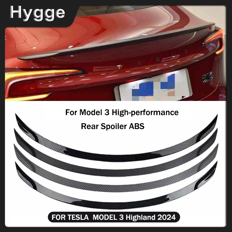 For Tesla Model 3 Highland High-performance Rear Spoiler ABS Carbon ...
