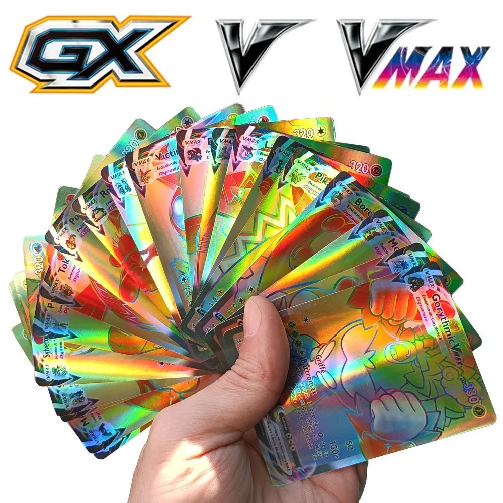 100pcs Vmax Vstar GX Mega English pokemon cards TCG Trading Card ...