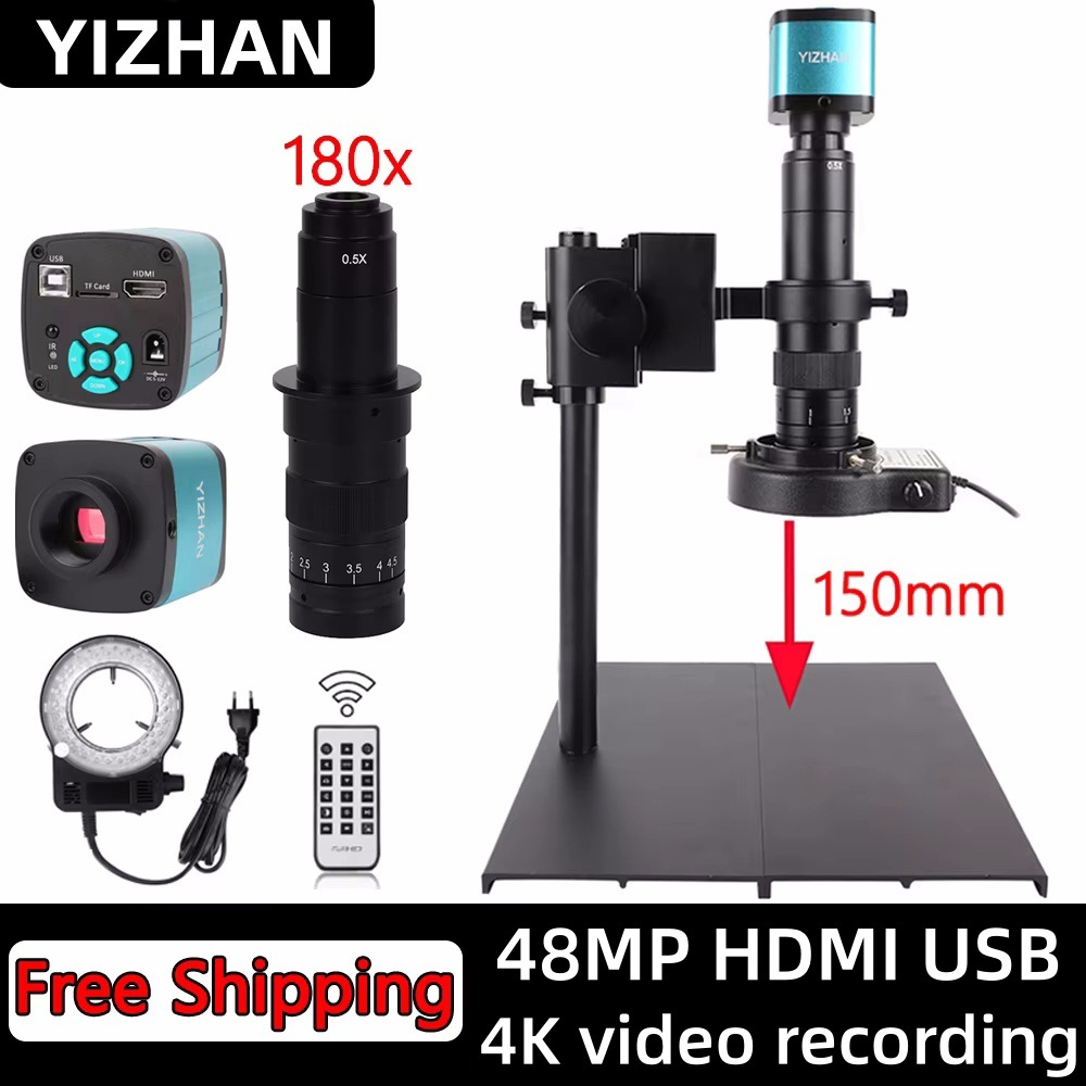 YIZHAN 4K Microscope 48MP Digital Microscope For Electronics USB ...