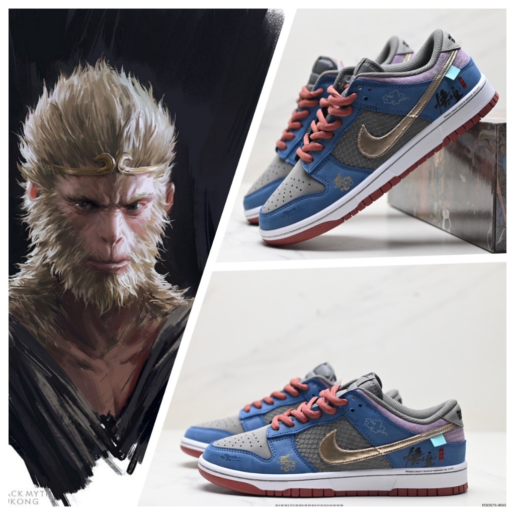 【READY STOCK】NK SB Dunk Low Black Myth: Wukong Unisex Low-Cut Sneakers ...