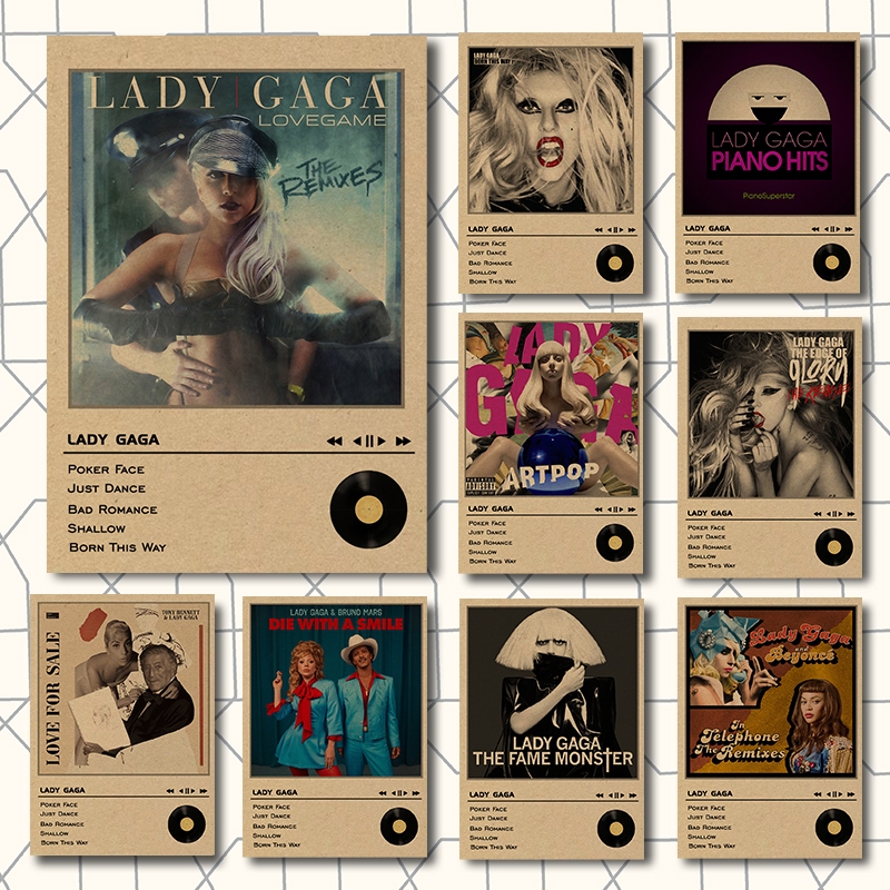 Hot Music Album Star Lady Gaga Poster Rock Poster Hip Hop Posters For ...