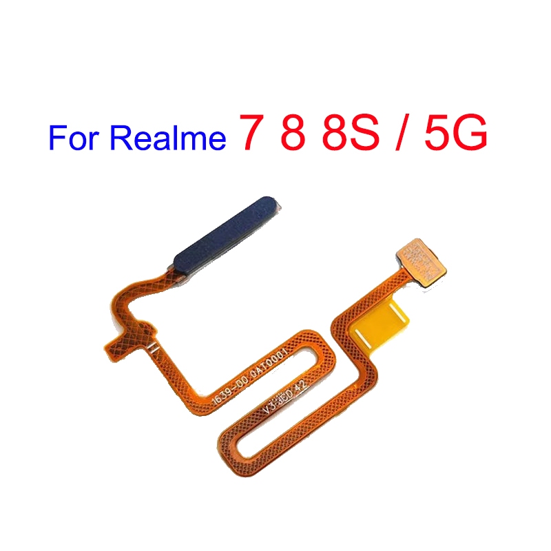 Finger Print Power Button Flex Fingerprint Sensor For Realme 7 8 8S 5G ...