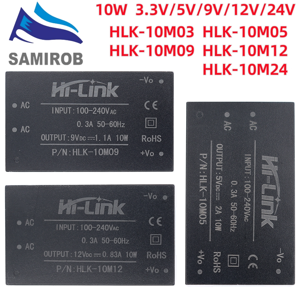 100% Original HLK-10M05 10W 3.3V 5V 9V 12V 24V 2A 1100mA HLK-10M12 HLK ...