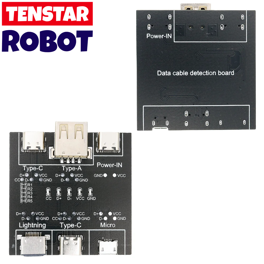 DT3 Data Cable Detection Board Type-C Micro USB C Cable Tester Short ...