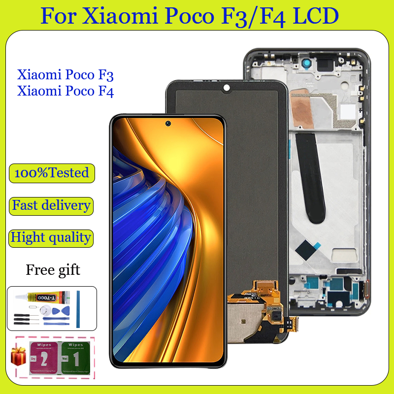 Original AMOLED For Xiaomi Poco F3 F4 5G LCD Display Touch Screen Replacement | Shopee Malaysia