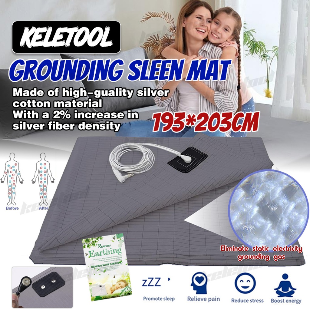 Grounding Mat Grounding Sheet Earthing Sheet Organic Cotton and Silver ...