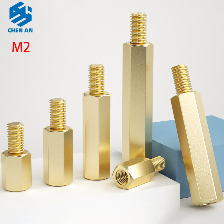 M2 Male to Female Brass Screw Thread PCB Stand-off Spacer PCB Standoffs ...