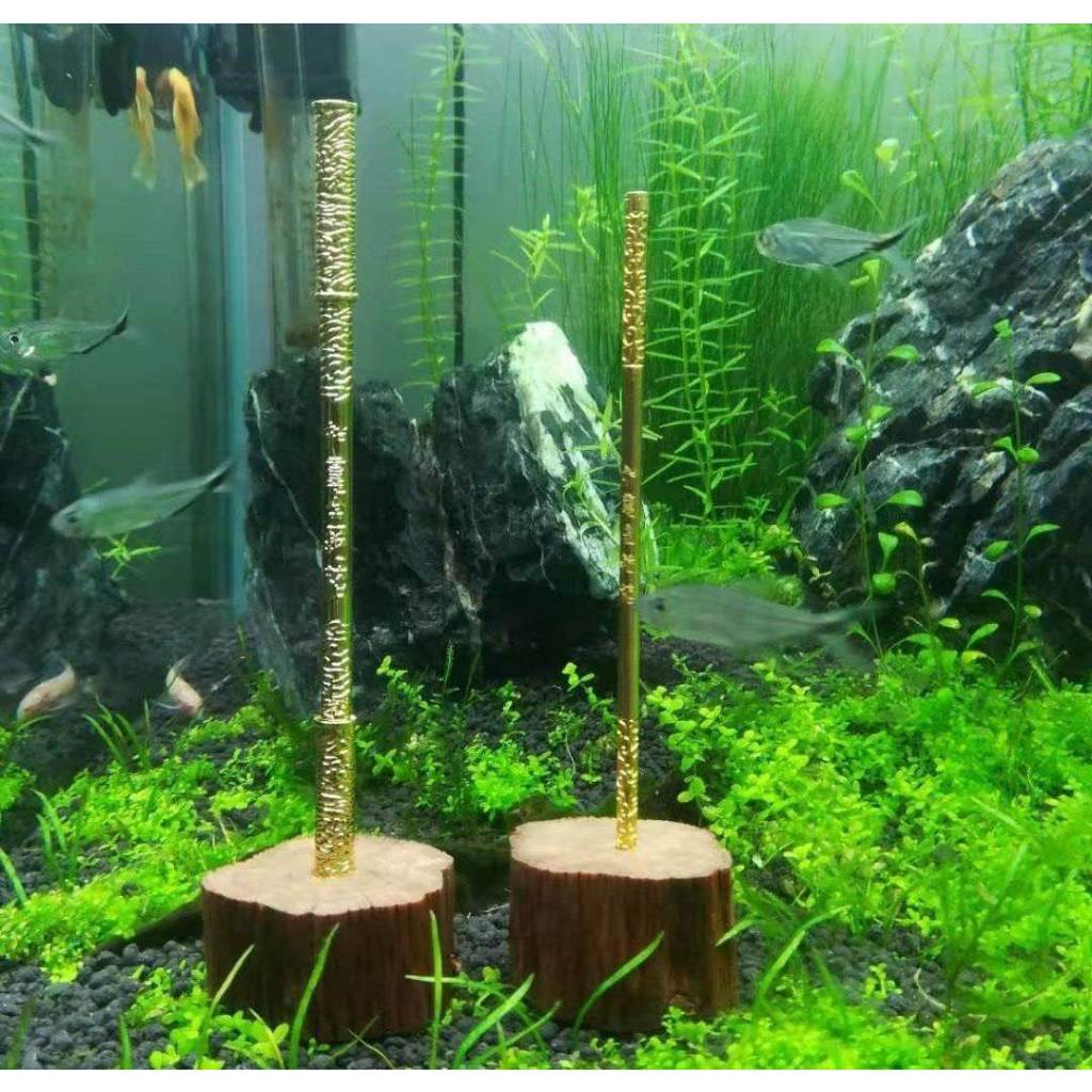 [MU Love] Golden Hoop Rod Seat Fish Tank Landscaping Son Goku ...