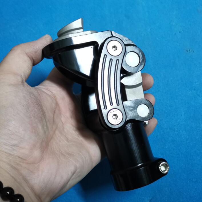 Knee amputated thigh prosthesis slant head type 2 four-bar black ...