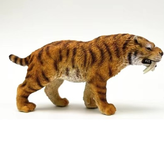 TNG Prehistoric Animal Smilodon saber-toothed tiger Classic Toy Figure ...
