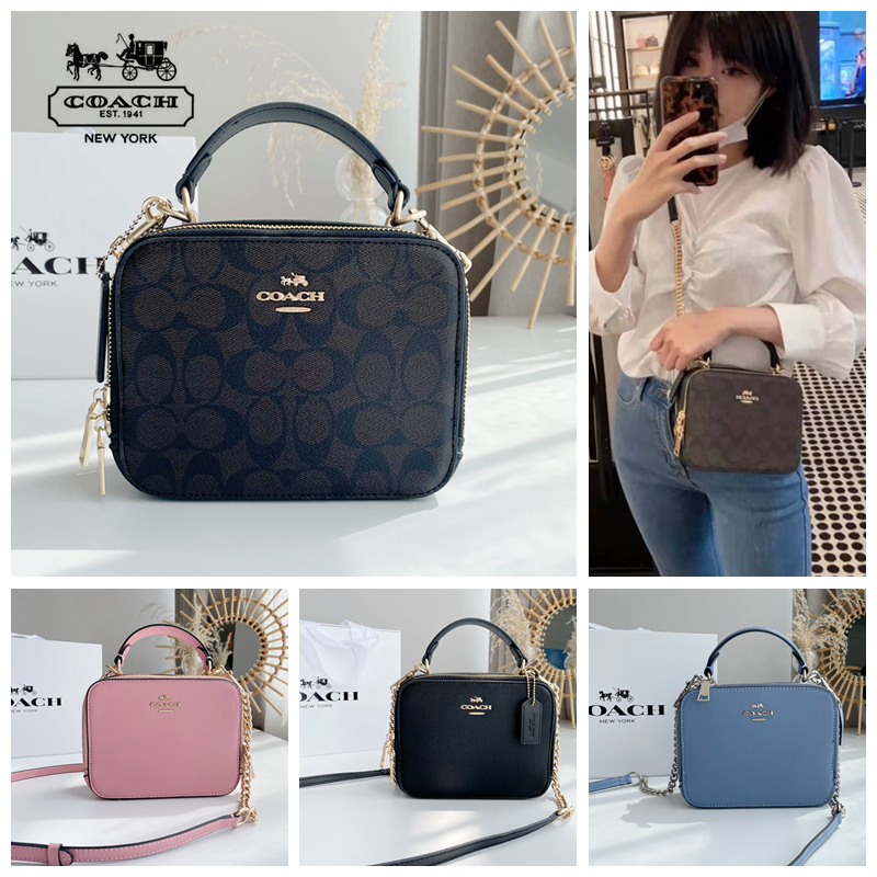 COACH Shoulder bag, women doubles zipper camera bag, in stock with ...