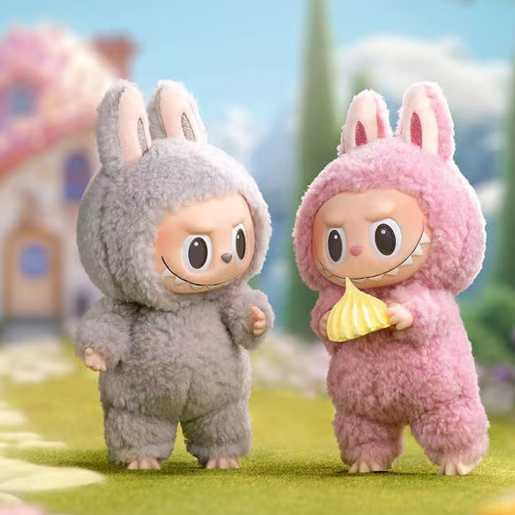 Labubu Exciting Macaron Series Blind Box Plush Doll Keychain Cute bunny ...
