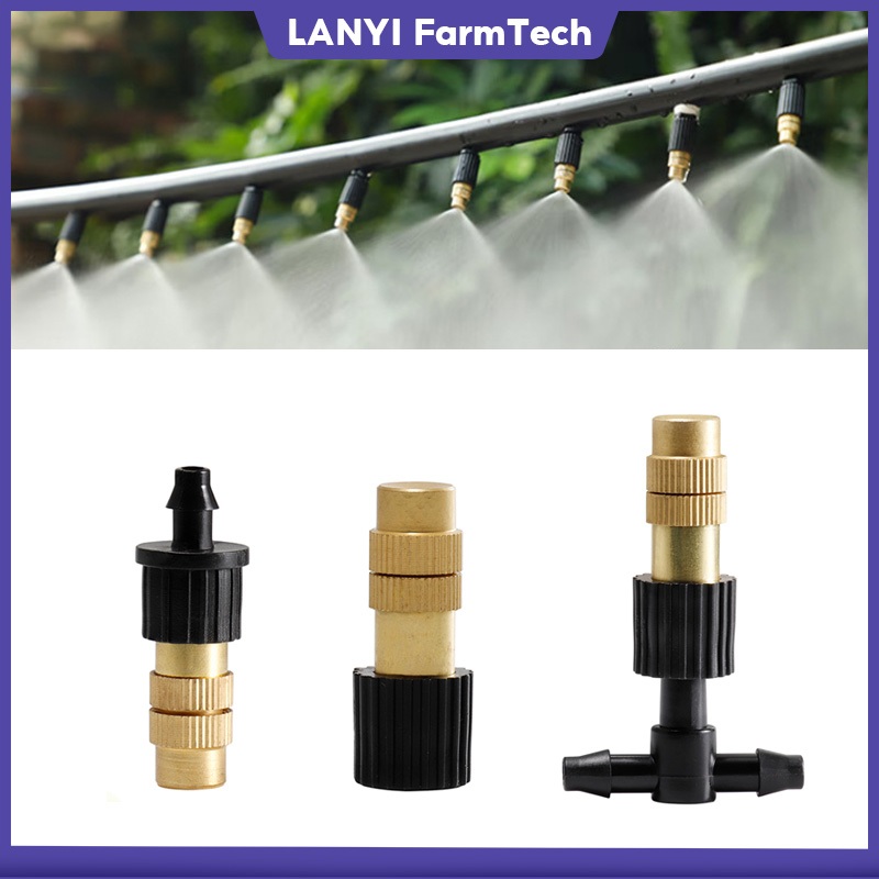 Misting Sprinkler Brass Micro Misting Sprinkler low-pressure Misting ...