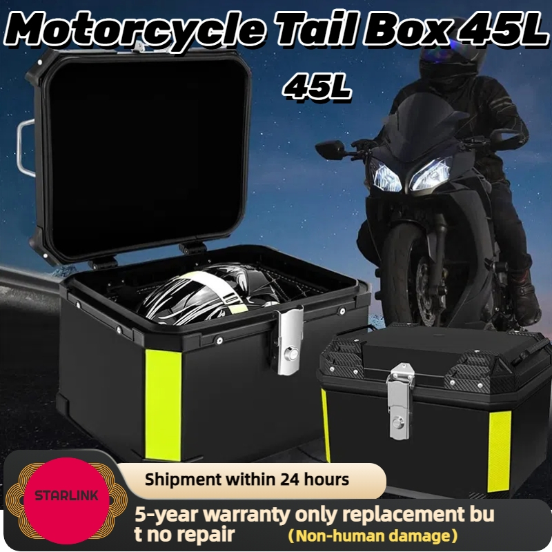 45L Top Box Motorcycle Aluminium Top Box45L Waterproof Box Premium ...