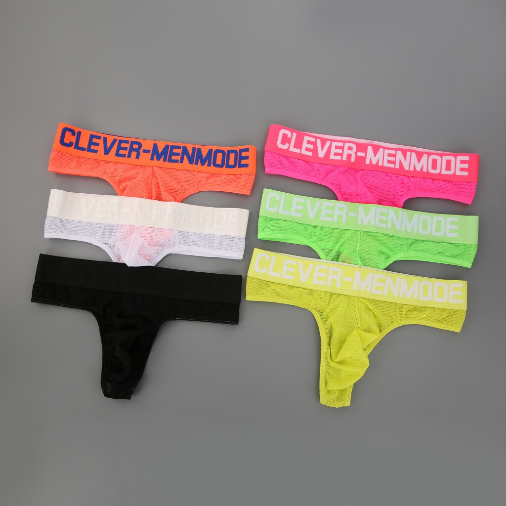CLEVER-MENMODE Men's Thong Mesh Panties T-Shaped Back Comfortable Panties Single Thong | Shopee ...