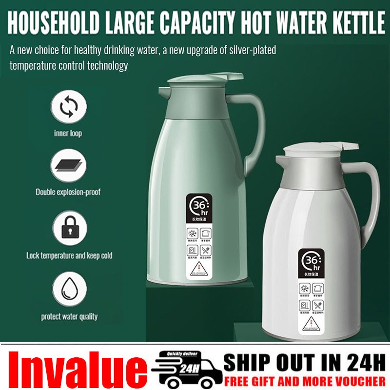 Thermal flask Small Household thermos High capacity Kettle Glass liner ...