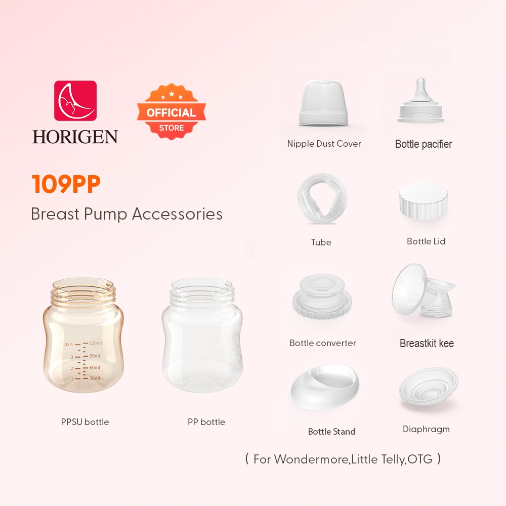 Horigen 109PP Breast pump accessories compatible to Wondermore/Little ...
