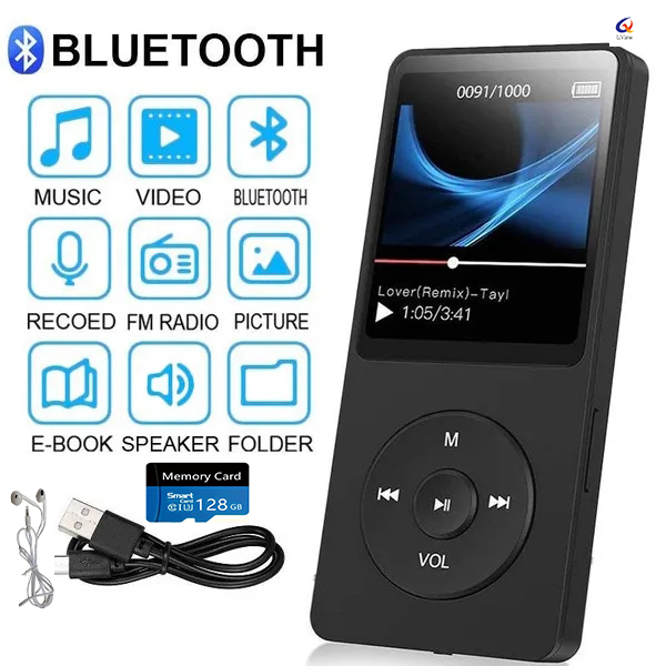 Bluetooth MP3 Player with FM radio/HIFI music/louder Speaker/voice ...