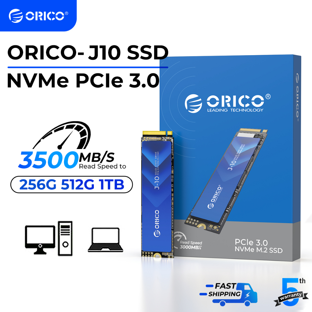 ORICO 256GB 512GB 1TB SSD M.2 2280 NVME PCIe 3.0 SSD 3500MB/s For Laptop Desktop PC（ORICO-J10 ...