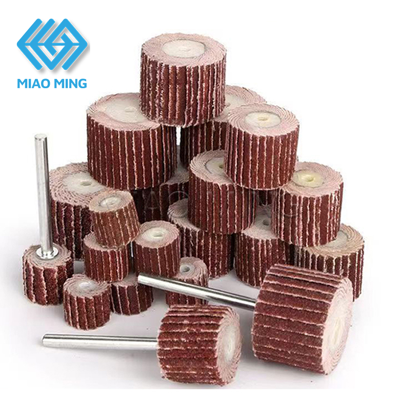 3mm Sanding Sandpaper Flap Wheel Grinding Head Burr Rotary Tool Drill ...
