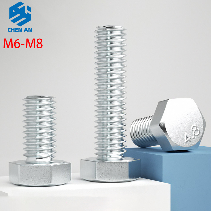 M6 M8 Hex Bolt DIN933 | Grade 8.8 High Tensile Steel | Zinc Plating ...