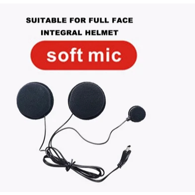 Hard/Soft Mic For E1 X1plus Bluetooth Motorcycle helmet bluetooth ...