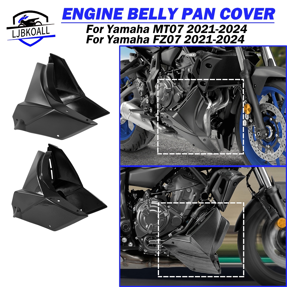 LJBKOALL Motorcycle Chassis Protector Guard Cover Engine Spoiler Belly ...