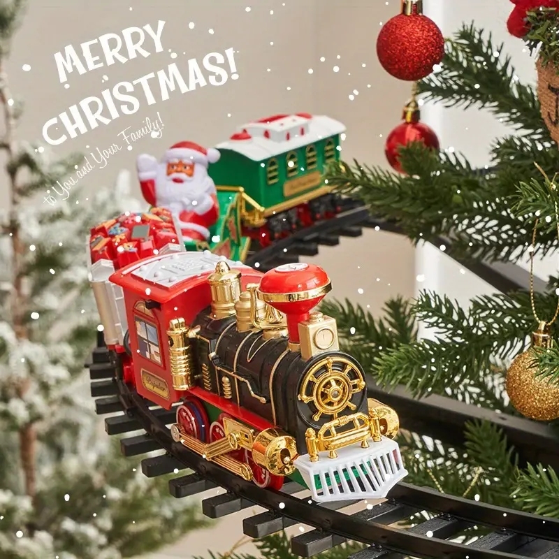 Ashley Electric Christmas Tree Train Set Christmas Tree Decoration Toy ...