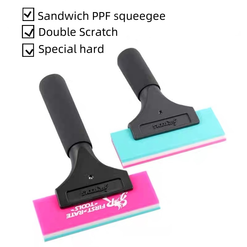 Car Vinyl Film Wrap Tint Tool Special Hard Double Scraping Aluminum Cow ...