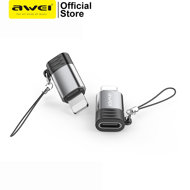 Awei A12 Adapter Type C Female Charging Adapter For iPhone 14 13 12 11 ...