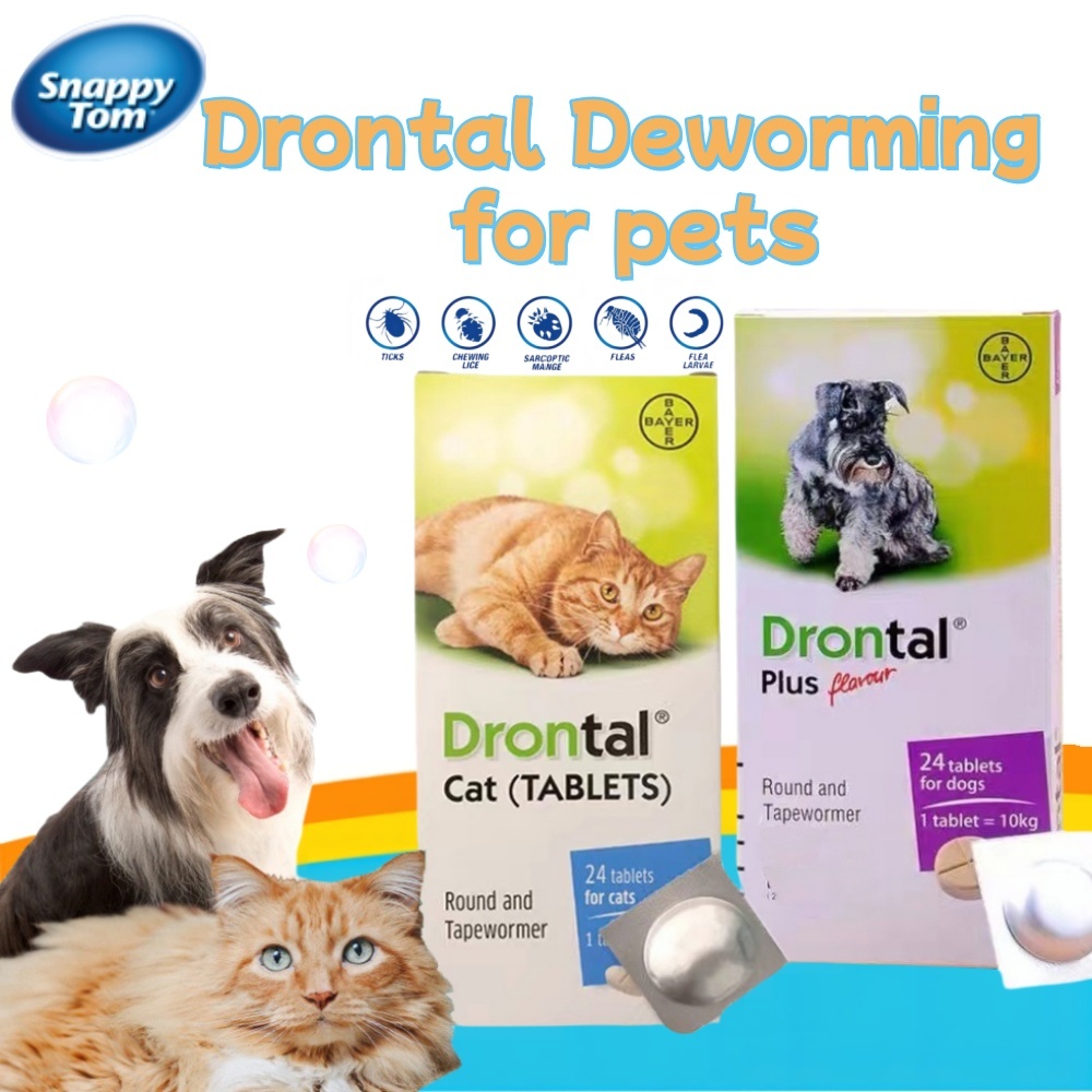 Pet Drontal 1 tablets，internal deworming tasty wormer for dogs and cats ...