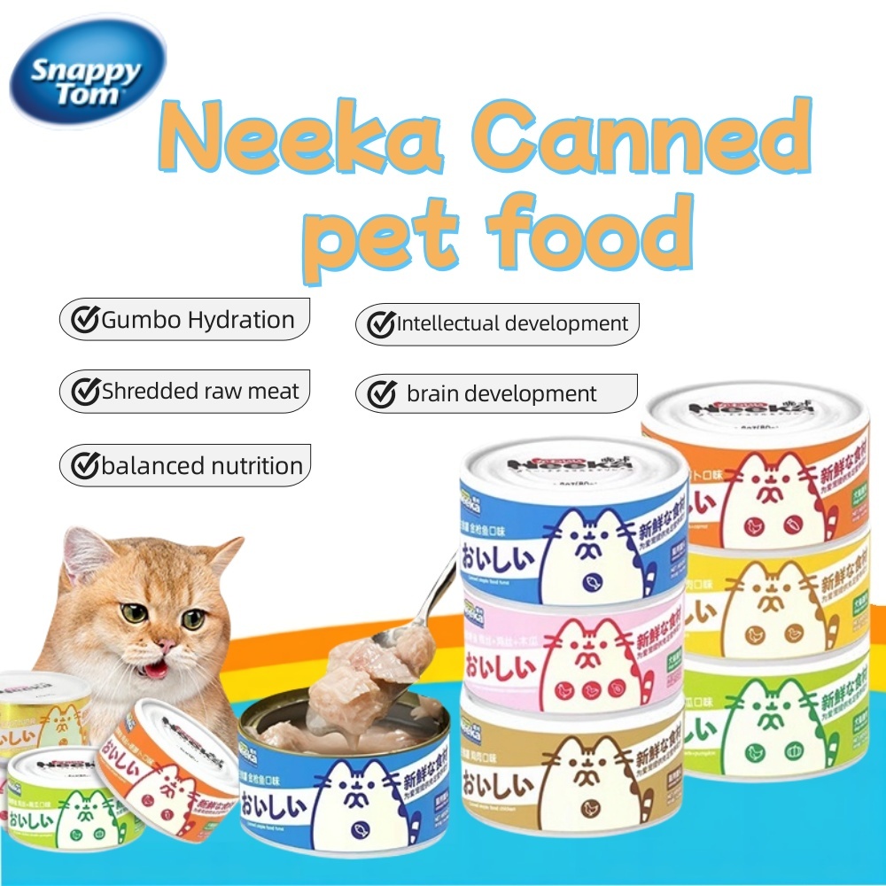 Neeka Cat Canned Food Premium Wet Cat Food Cat Snack Treat Chicken ...