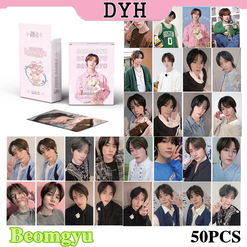 DYH 50pcs/box TXT Beomgyu Laser Card Photocards LOMO Card Album KPOP ...