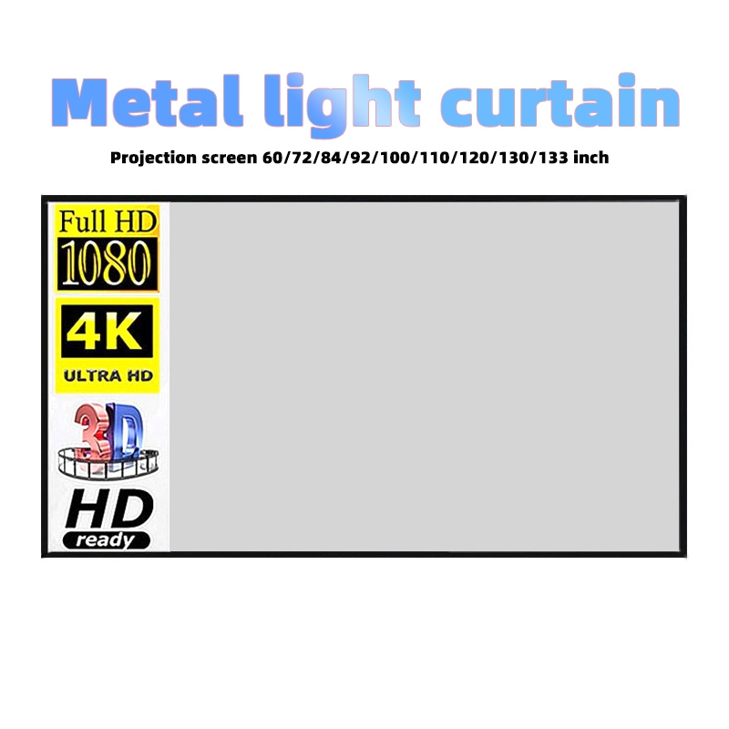 Projector Cloth 4k HD Foldable Projector Cloth 16/9 4/3Home Theater ...