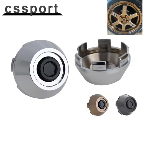1/4PCS JDM Car Racing B-Type Wheel Center Cap 61mm Wheel Cover Hub Cap ...