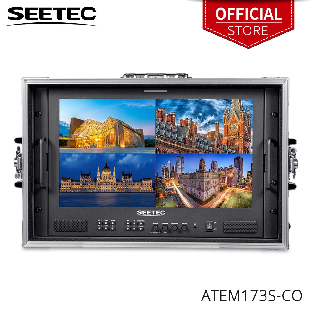 SEETEC ATEM173S-CO 17.3 Inch Multi-Camera Broadcast Monitor with 4x3G ...
