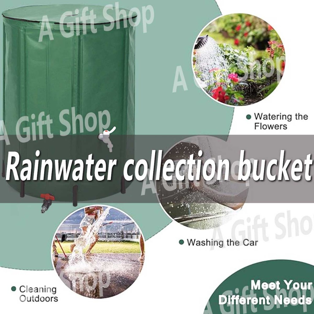 Rainwater collection bucket, bucket, foldable bucket, portable rain ...