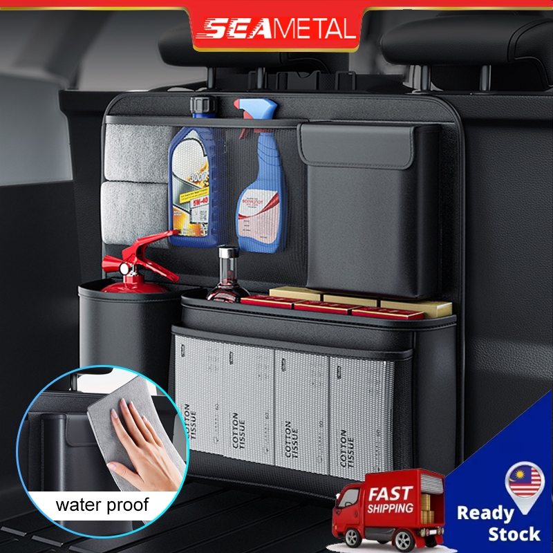 SEAMETAL Car Seat Backrest Manager Portable Leather Car Seat Multi ...