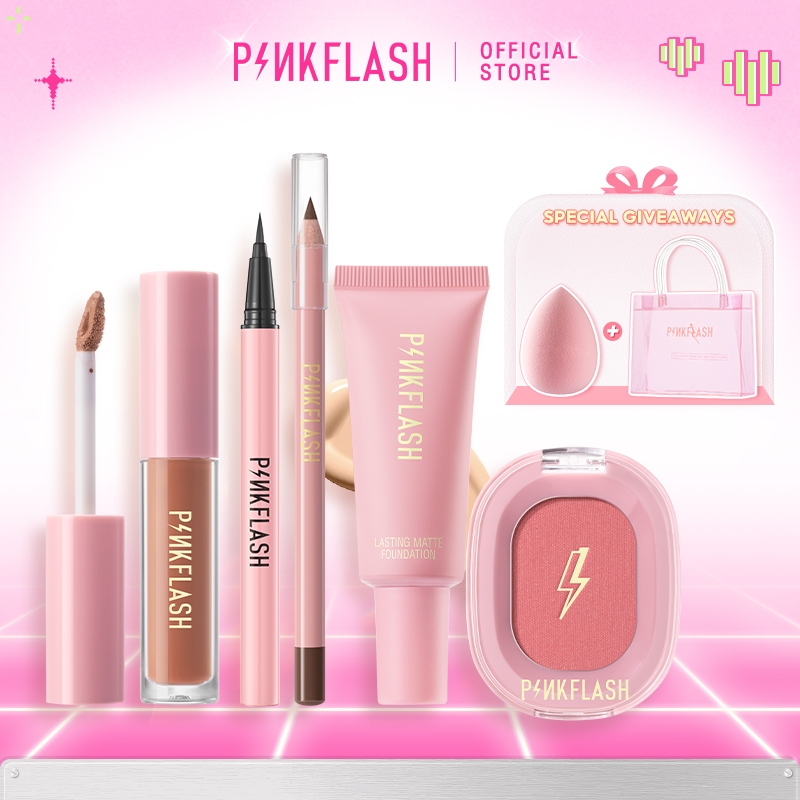 Pinkflash Face Makeup Set 5-piece Eyebrow Pencil & Eyeliner & Blush ...