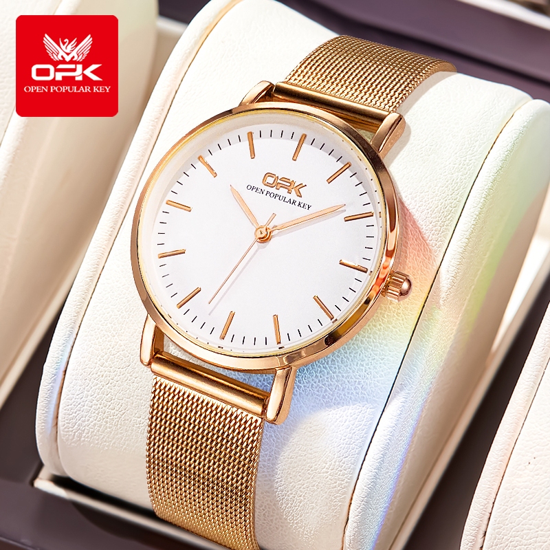 OPK Jam Tangan Perempuan Original Waterproof Quartz Ultrathin Casual ...